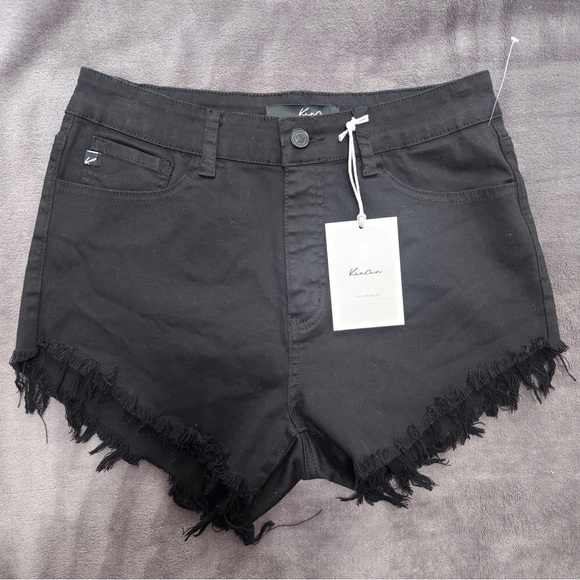 Ksubi | Shorts | Kancan Shorts Black Cutoffs Mid Rise Shortie Fringe ...